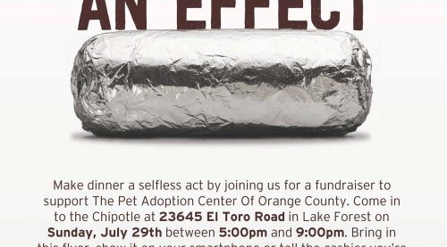 Chipotle Dinner Fundraiser – The Pet Adoption Center of Orange County